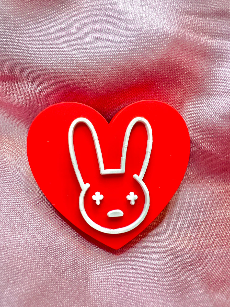 Bad Bunny Red Heart – Daily Diosa